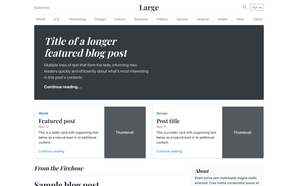 Examples · Bootstrap RTL v4.6