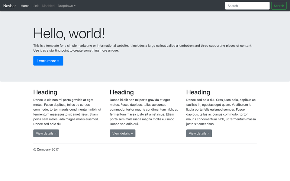 Examples · Bootstrap RTL v4.6