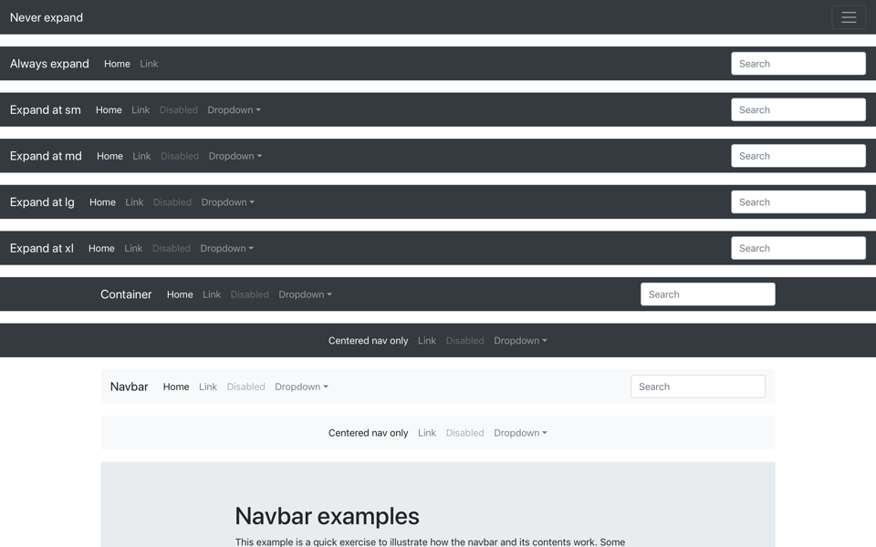 Examples · Bootstrap RTL v4.6
